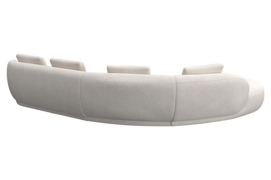 Aurelo Curve Sofa - Modern Statement Sofa | Bridgman | Chenille Stone ...