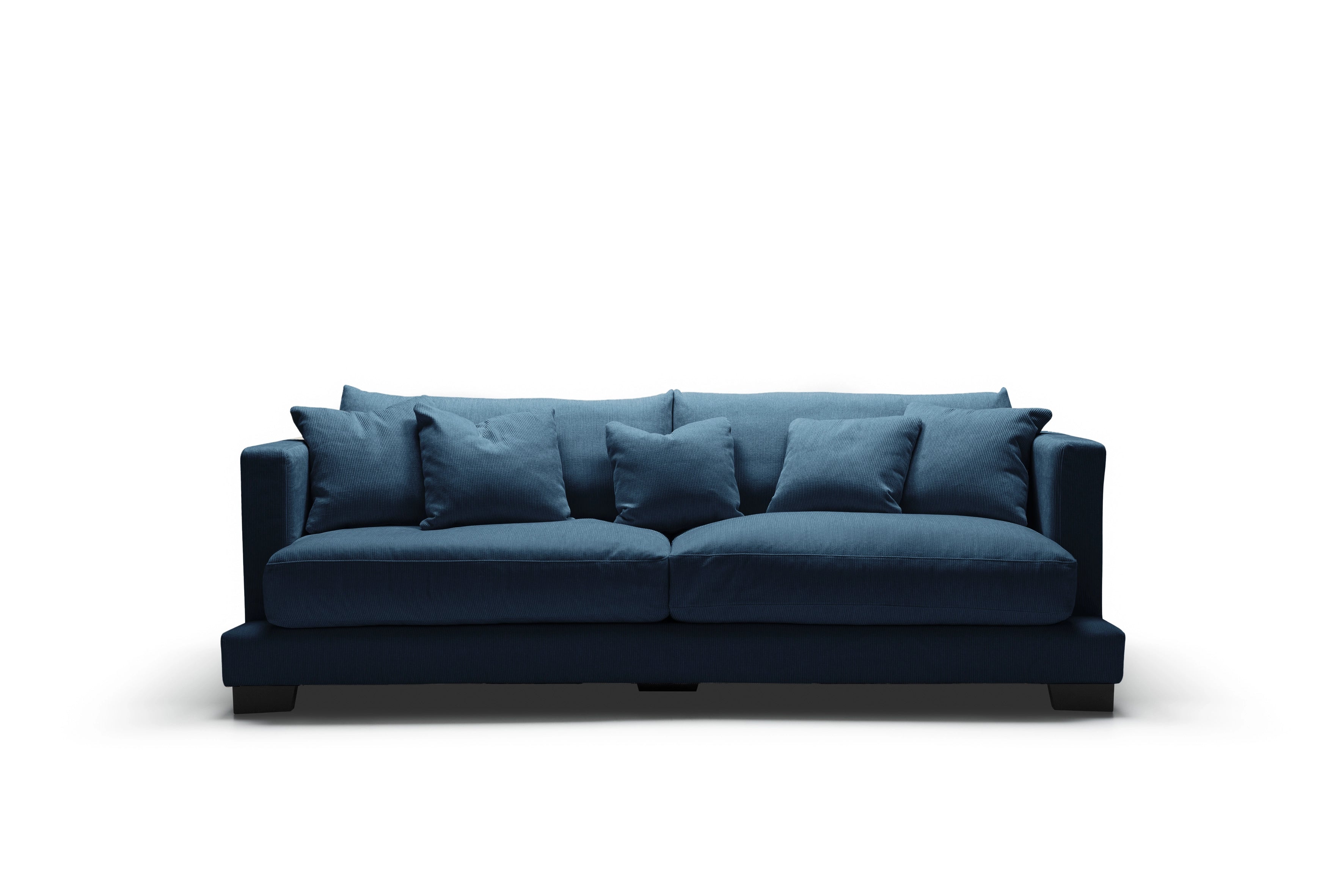Cambridge 3 Seater Sofa - Luxury Sofas | Velvy Blue / Painted Black ...