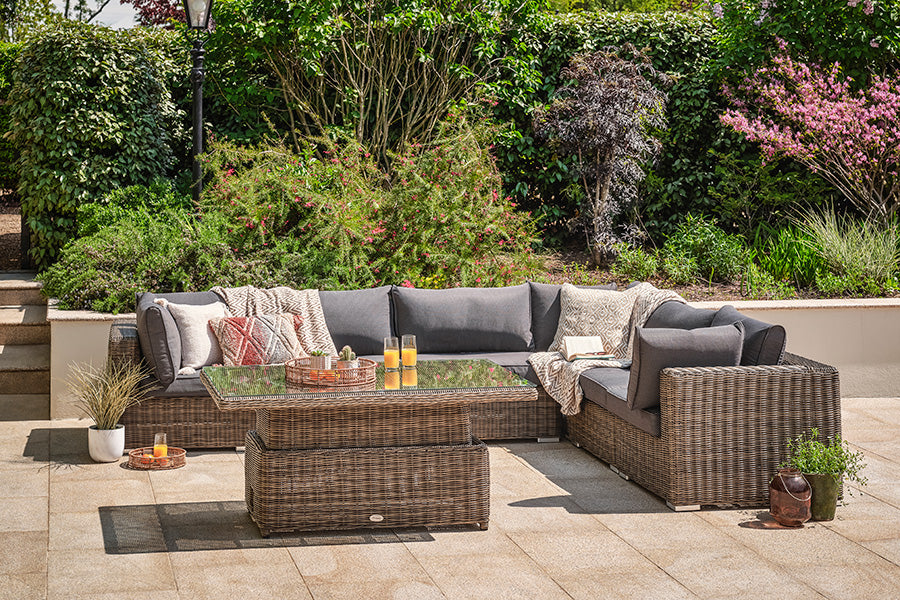 Mayfair Modular Garden Sofa Set J - Rattan | Bridgman